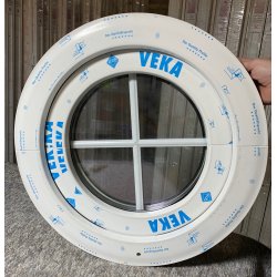 Rundt vindue med kip ind ø 80 med sprosser - Plastvinduer - online ...